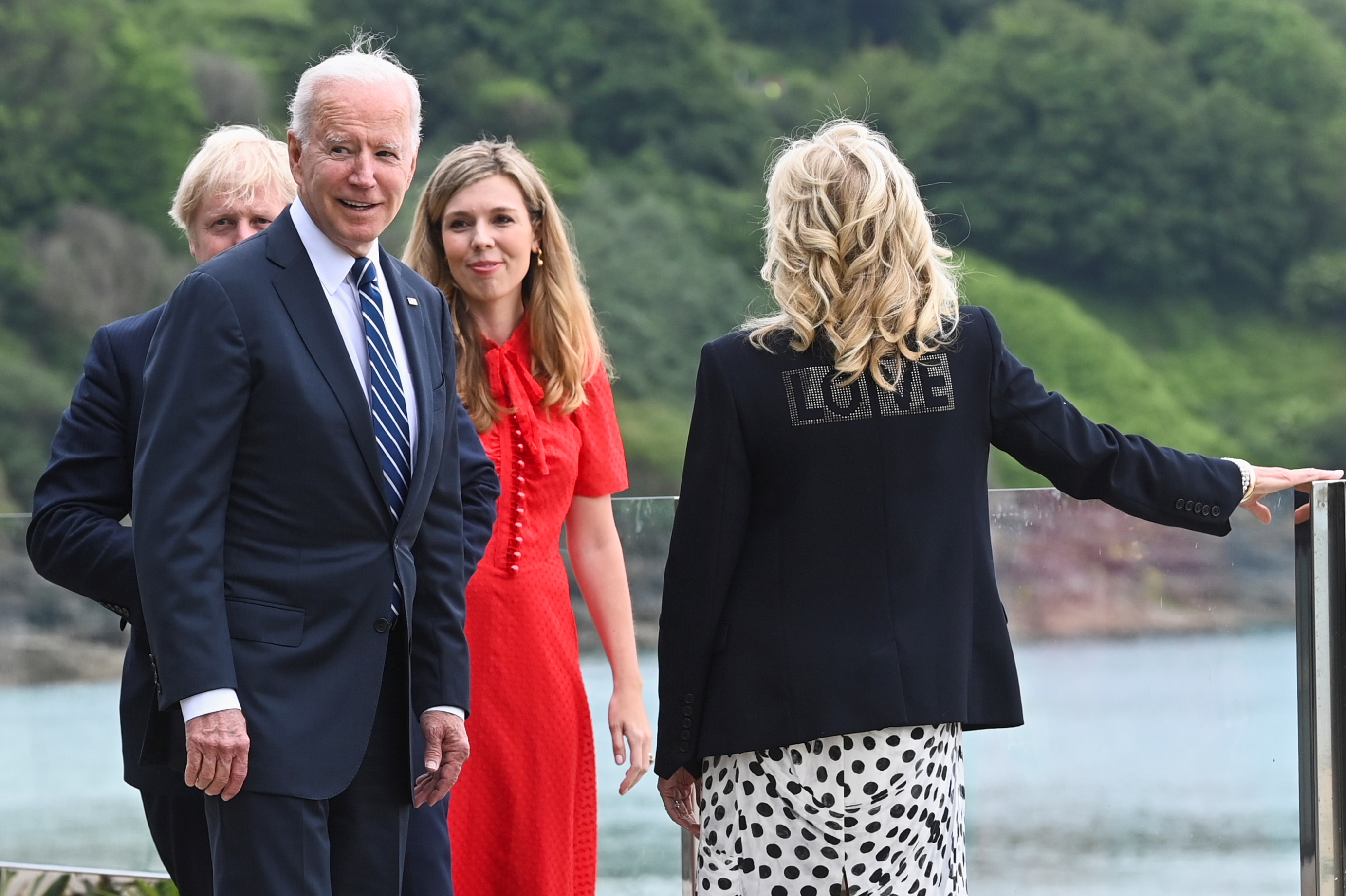 From the Bidens with 'LOVE': U.S. first lady's jacket brings message of ...
