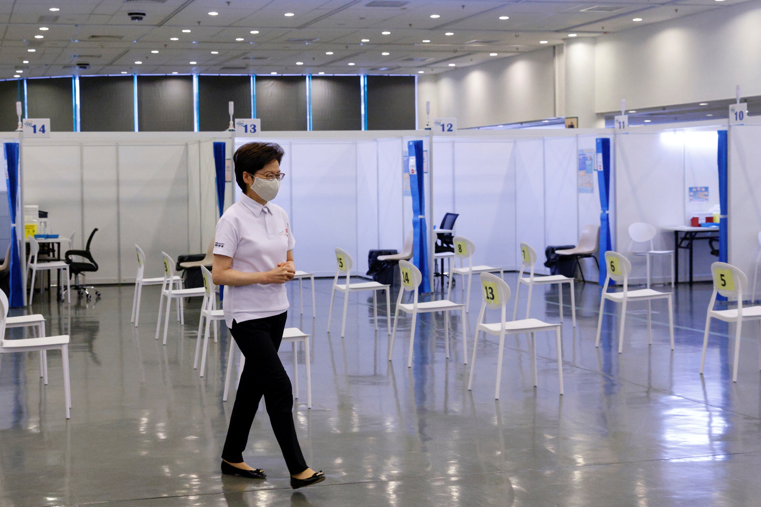 Hong Kong leader gets China's Sinovac vaccine to bolster public ...