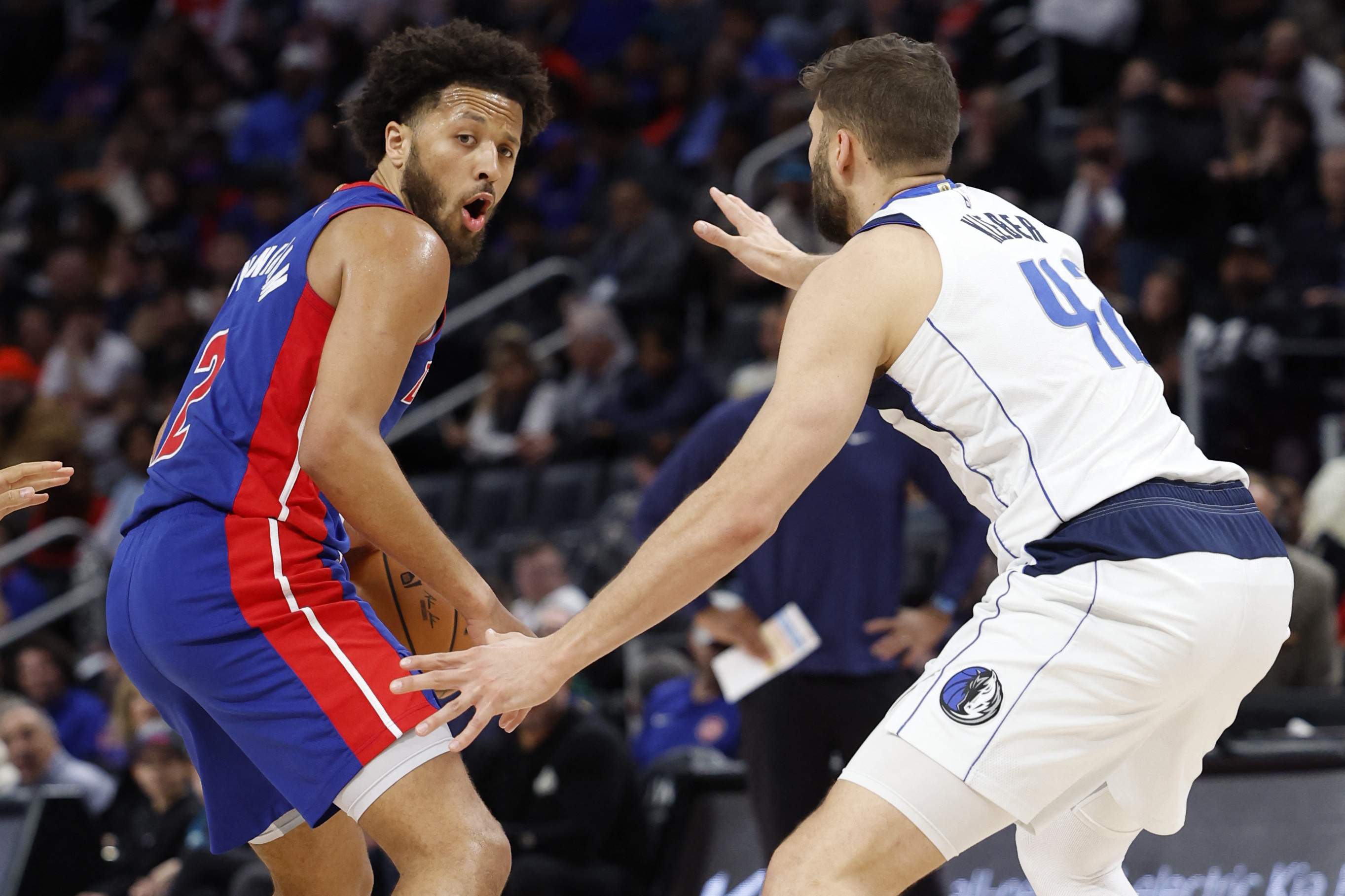 Luka Doncic sets triple-double mark as Mavs top Pistons | Reuters